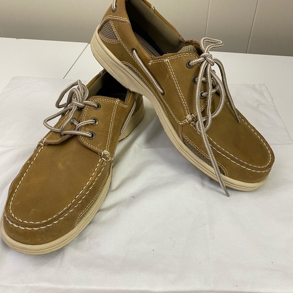 Chaps | Shoes | Very Nice Mens Tan Chap Lace Up Boat Style Shoes Sz 5m ...
